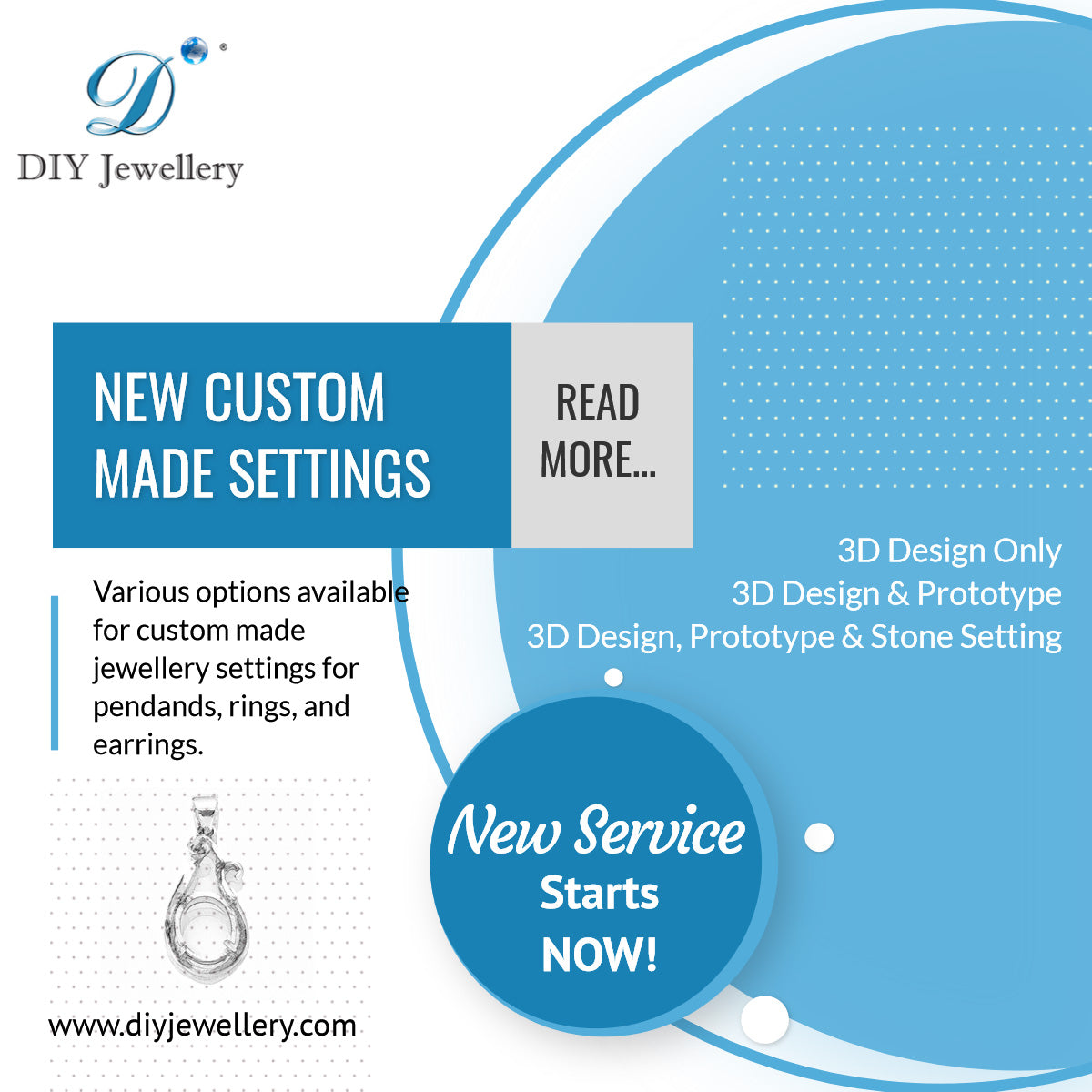 NEW SERVICE: Custom Made Jewelry Settings – DIY Jewelry