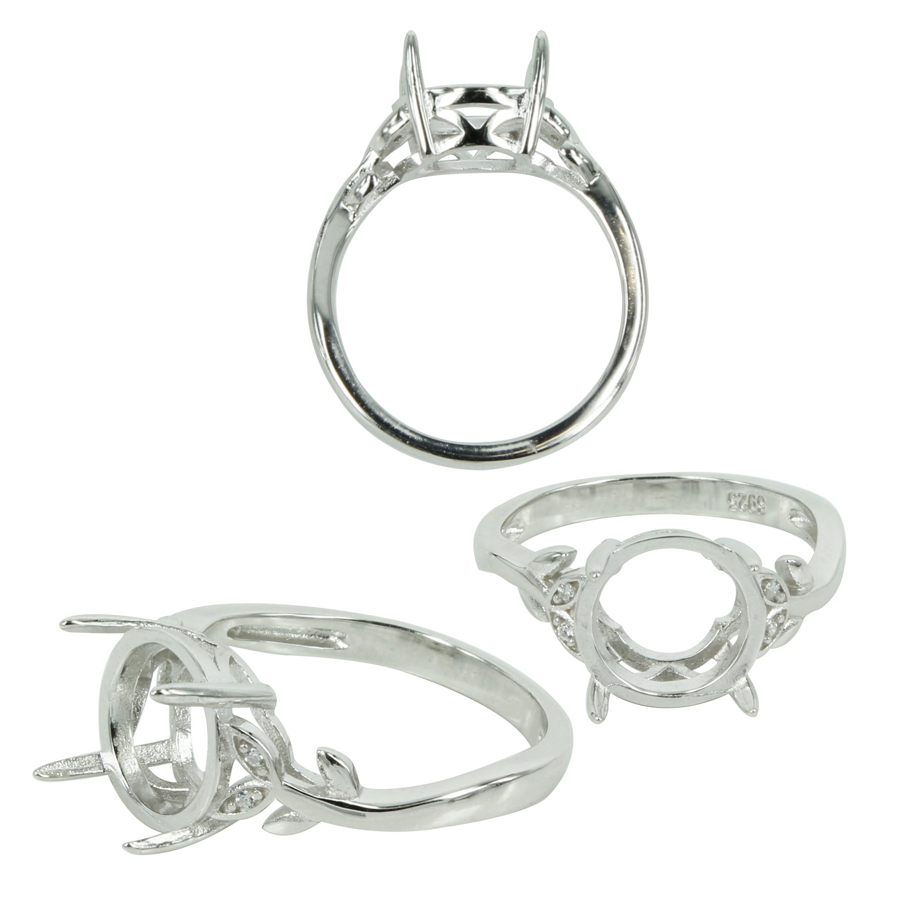 Sterling Silver Ring Settings - Vast collection of Designs + Styles ...